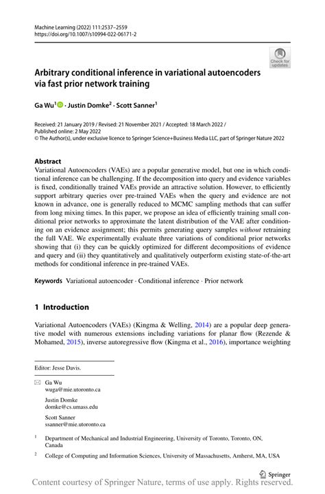Arbitrary Conditional Inference In Variational Autoencoders Via Fast