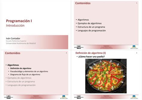 Pdf Programación I Algoritmosarantxa Ii Uam Es ~cantador Slides Prog1 01 Introduccion Pdf