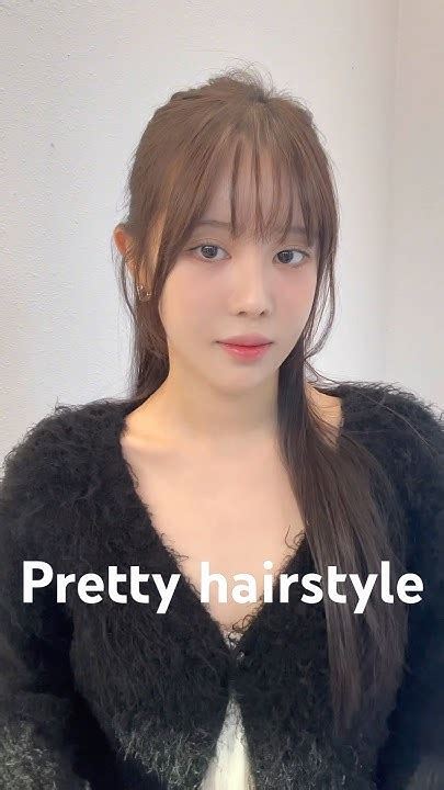 예쁜 반묶음 스타일🤍여자머리추천 셀프헤어스타일링 Hairstyle 강남미용실 청담미용실 반묶음 스타일링팁 긴머리스타일 긴머리스타일링 업스타일 셀프헤어