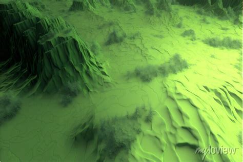 Gis Lidar Map 3d Model Land Surface Product Made After Processing
