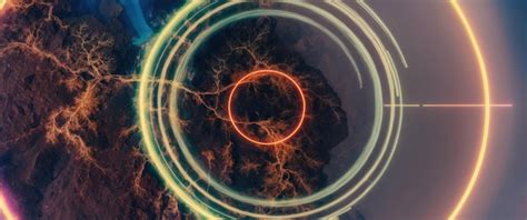 Abstract Landscape Inspired By Satellite Imagery Showcasing Vibrant