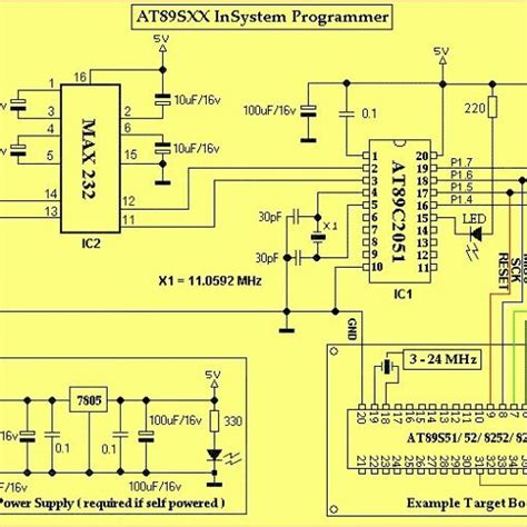 Stream Simple Serial Programmer Circuit For At89c2051 At89c51 By