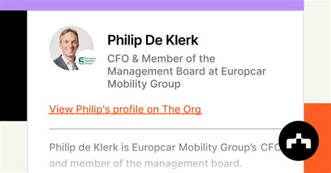Philip De Klerk Cfo And Member Of The Management Board At Europcar Philip De Klerk Cfo And Member Of The Management Board At Europcar