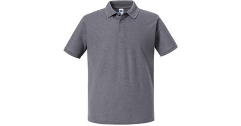 Russell Authentic Eco Piqué Polo Shirt Convoy In Grey For Men Lyst Uk