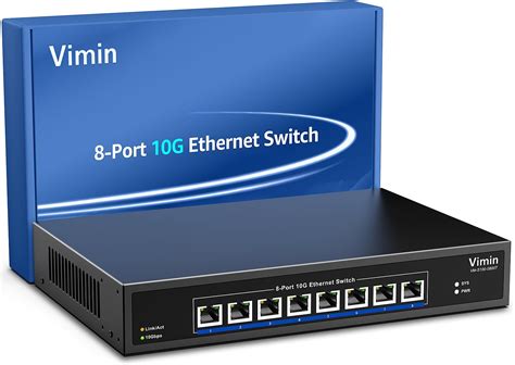 8 Port 10gb Ethernet Switch Unmanaged 8x 10gbe Base T Ports Gigaplus 10g Network