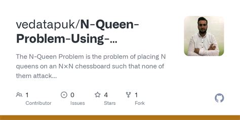 GitHub Vedatapuk N Queen Problem Using Backtracking The N Queen Problem Is The Problem Of