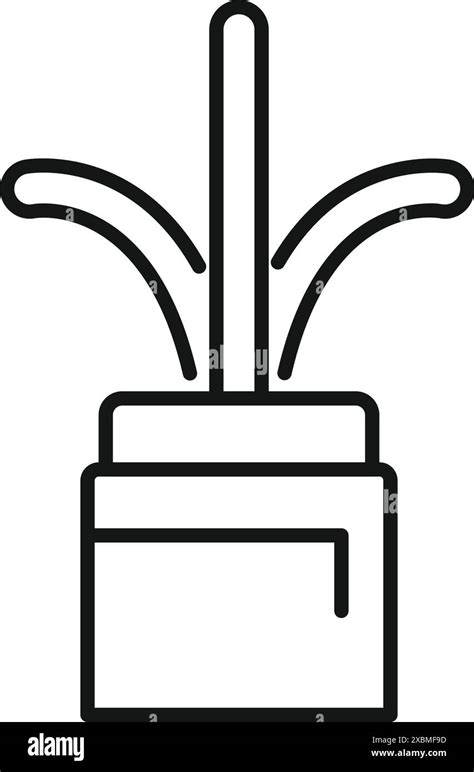 Reed Diffuser Spreading Pleasant Aroma In Room Icon Stock Vector Image