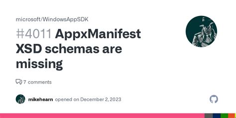 Appxmanifest Xsd Schemas Are Missing · Issue 4011 · Microsoftwindowsappsdk · Github