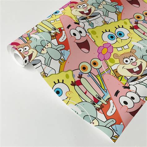 Spongebob Squarepants Characters Wrapping Paper Paramount Shop
