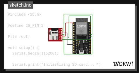 microsd wokwi esp32 stm32 arduino simulator
