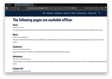 Offline Page Descriptions Erik Runyon