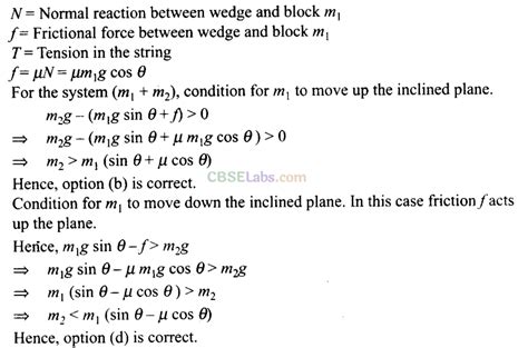 Ncert Exemplar Class 11 Physics Chapter 4 Laws Of Motion Learn Cbse