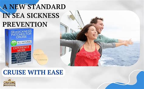 Nordmoose Sea Sickness Patches For Cruise All Natural