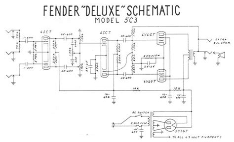 Fender Deluxe Amp Schematic