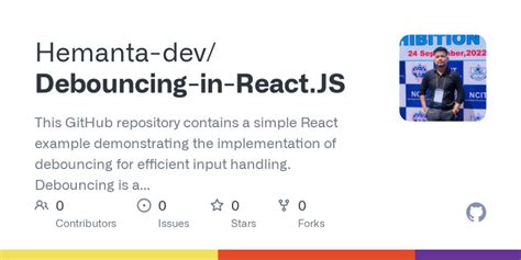 Github Hemanta Devdebouncing In Reactjs This Github Repository