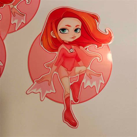 Invincible Atom Eve Chibi Vinyl Sticker Etsy