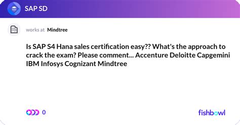 Is SAP S Hana Sales Certification Easy What S T Fishbowl