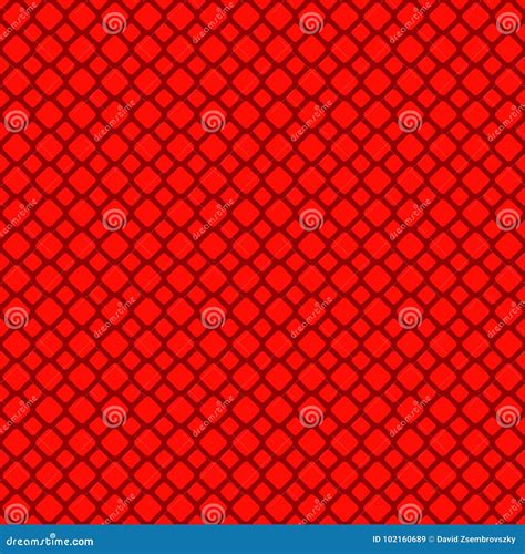 Red Abstract Seamless Rounded Square Grid Pattern Background Design Vector Graphic Stock