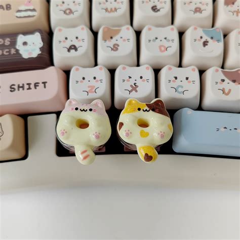 Cat Ctrl Alt คีย์บอร์ดแบบกลไกปุ่มเฉพาะ Esc เล็บปุ่มกดเพิ่มความสูง