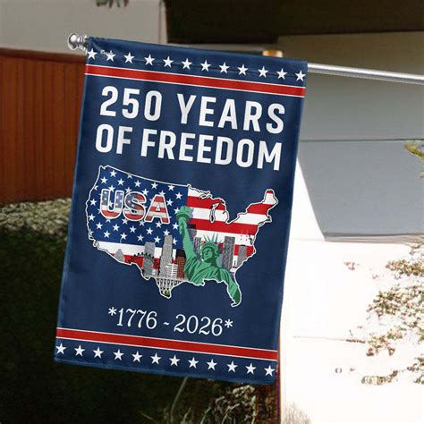 250 Years Of Freedom Flag Usa Map Liberty 17762026 Patriotic Flag