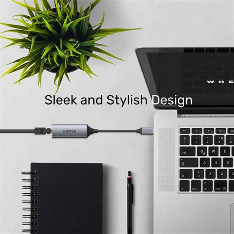 Unitek Usb C To Gigabit Ethernet Adapter Up To 5gbps Data Transfer Rate Bus Powered Aluminum