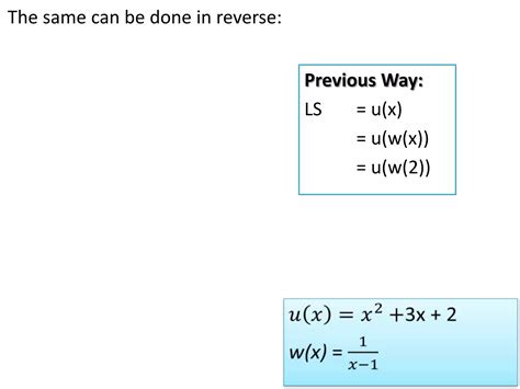 Evaluate A Composite Function Pptx Science