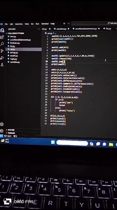 Gaddamidi Swathi On Linkedin Task 19 Practice Set And Frozen Set