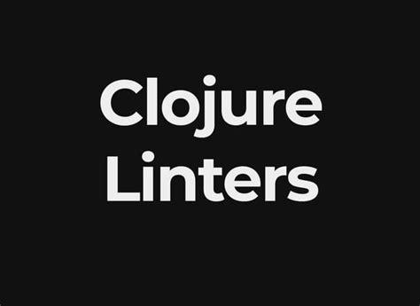 Clojure Linters Pdf
