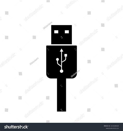 Usb Connection Vector Charging Plug Icon Stock Vector Royalty Free Shutterstock