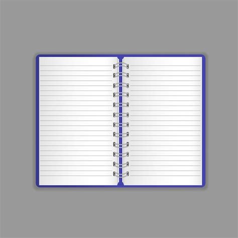 Premium Vector Template Layout Beautiful Realistic Open Notebook Organizer Notepad Office Book