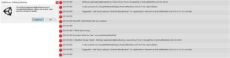 androidmanifest android allowbackup true cannot replace to false r