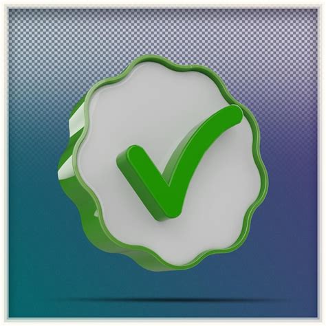 Premium Psd 3d Icon Check Mark Premium Psd 3d Icon Check Mark