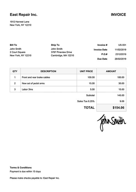 Invoice Templates Create Free Invoices In Seconds