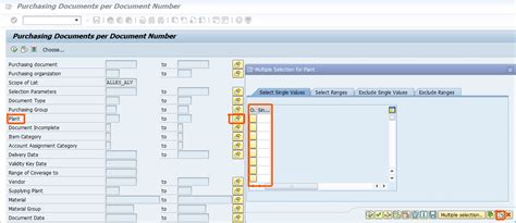 Keyboard Shortcuts On Multiple Selection Window In SAP Mind Maps Of The Things