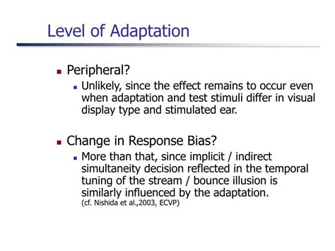 Ppt Recalibration Of Audiovisual Simultaneity By Adaptation To A Constant Time Lag Powerpoint