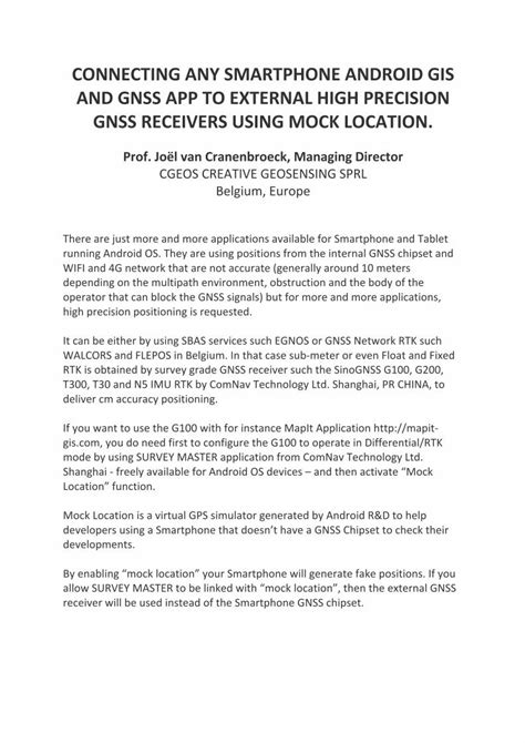 PDF CONNECTING ANY SMARTPHONE ANDROID GIS AND GNSS APP DOKUMEN TIPS