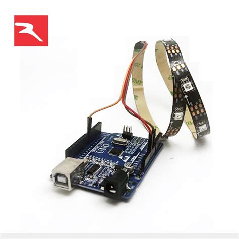 Arduido KIT Con Tira Cinta LEDs Digitales Incluidos Tira LED Adhesiva Se Entrega Programado Y