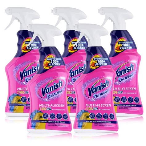 VANISH Vanish Oxi Action Multi-Flecken Color 750ml mit Farbschutz (5er ...