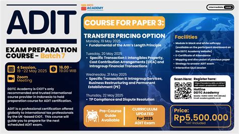Adit Exam Preparation Class Adit Paper 3 Transfer Pricing Option Batch 7 Ddtc Academy