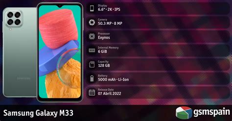Samsung Galaxy M33 (SM-M336B/DS Global | 6 GiB | 128 GB | 5G)