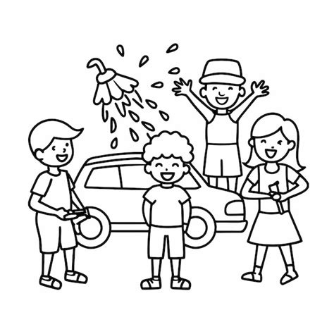 보살 의 행위 색채 페이지 프리미엄 벡터