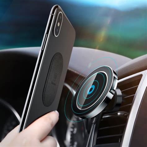 Baseus Big Ears Magnetic Car Mount Air Vent Dash Wireless Charger
