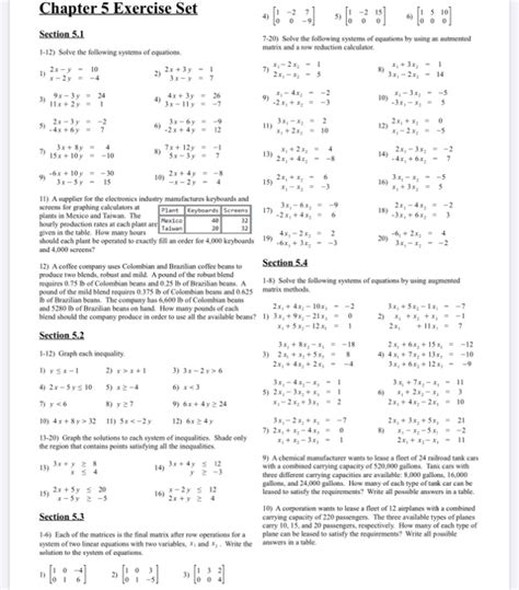 solved chapter 5 exercise set section 5 1 7 20 solve the