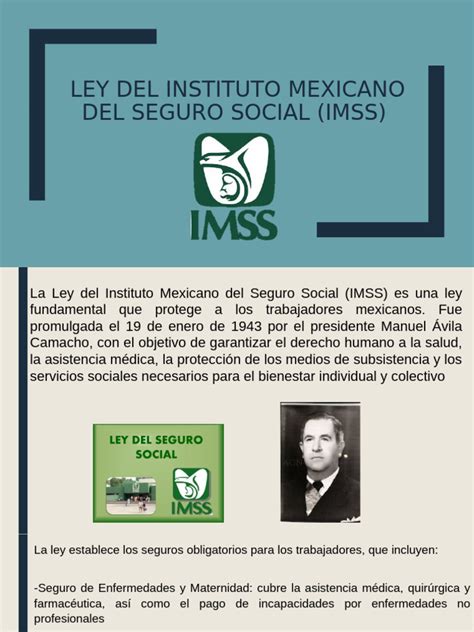 Ley Del Instituto Mexicano Del Seguro Social 1 Pdf