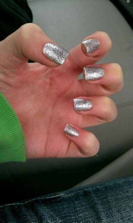 Silver Gliter Nail Art Hacks Different Nail Designs Nail Designs