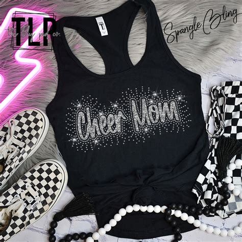 Cheer Mom Burst Glitter Spangle The Lily Pad Tlp