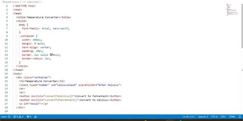 Recently I Have Completed My Task 1 Temperature Converter Which Is