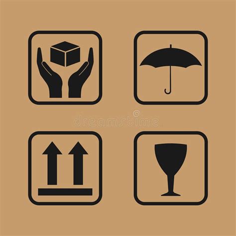 Box Fragile Icons Stock Illustrations 5107 Box Fragile Icons Stock Illustrations Vectors