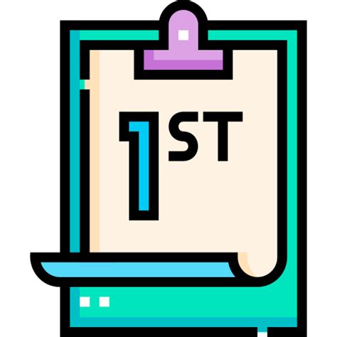 Priority Detailed Straight Lineal Color Icon