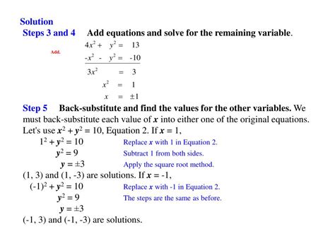 PPT Systems Of Nonlinear Equations And Their Solutions PowerPoint Presentation ID